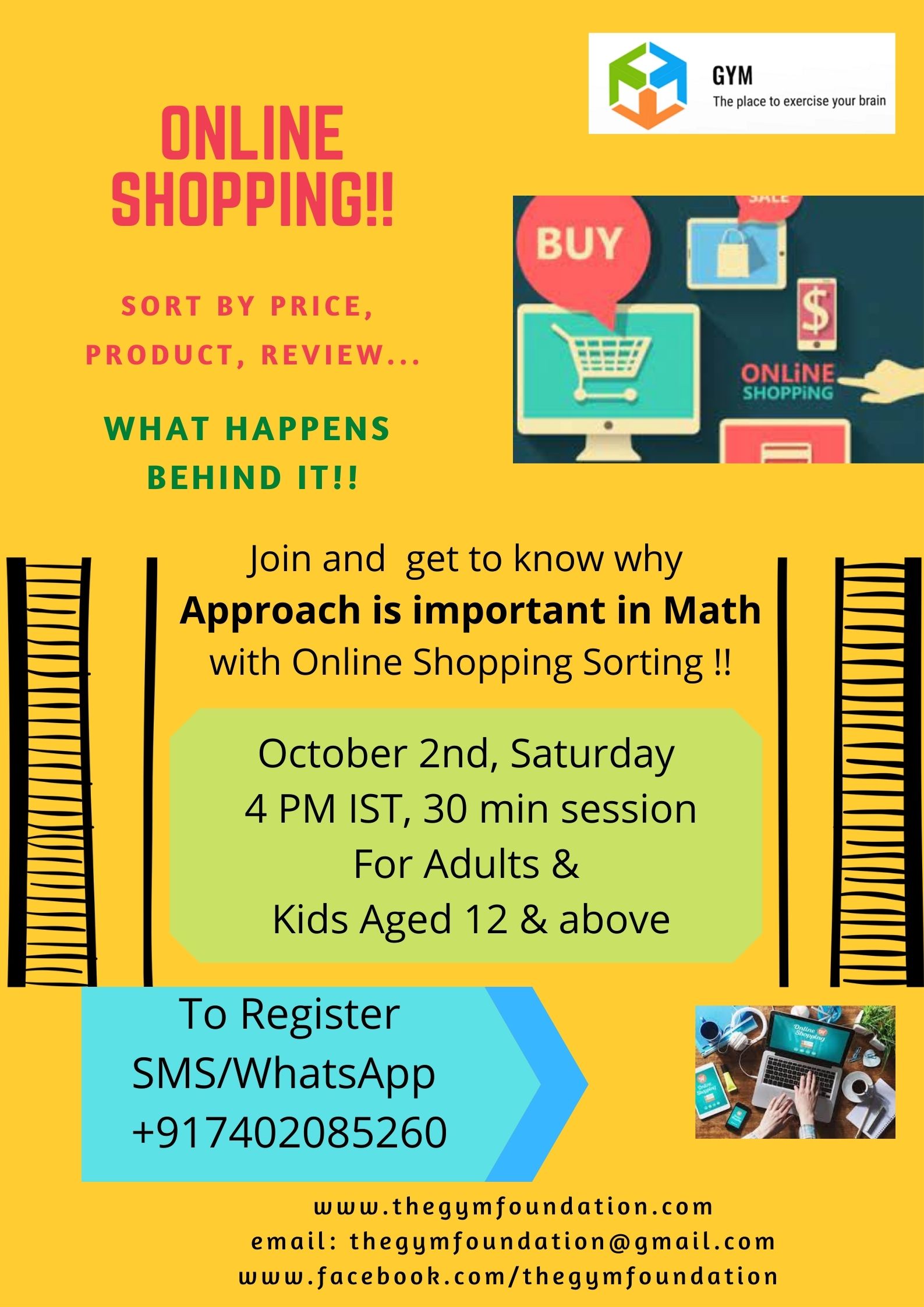 Math Everywhere - Online shopping sorting - GYM - Growing Young ...